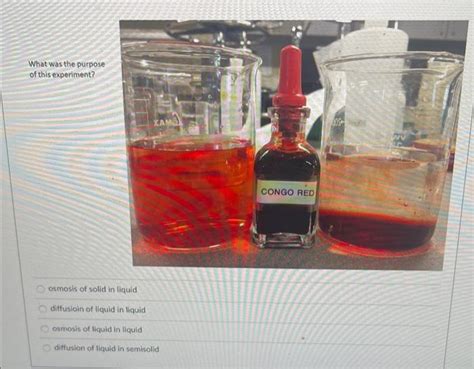 Solved Osmosis Of Solid In Liquid Diffusioin Of Liquid In