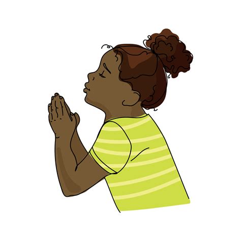 Small Girl Praying Images Clipart