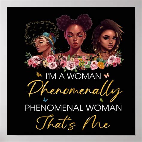 Phenomenal Woman Poster Zazzle
