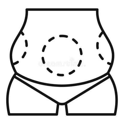 Abdominal Outline Stock Illustrations 1799 Abdominal Outline Stock