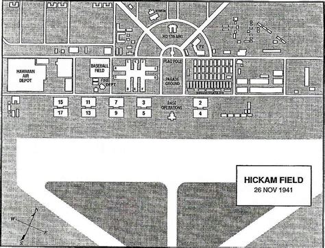 Map Of Hickam Field Layout