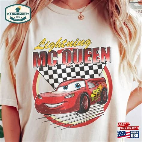 Lightning Mcqueen Shirt Retro Disney Cars Pixar Unisex Sweatshirt