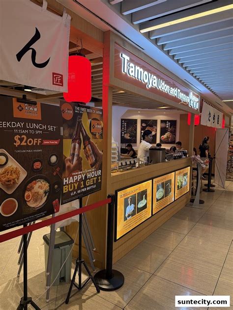 Tamoya Udon Tempura Suntec City At Suntec City Singapores Iconic Shopping Destination