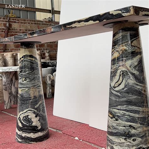 Marble Console Table With Picasso Design Landerstone