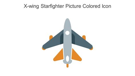 X Wing Starfighter Picture Colored Icon In Powerpoint Pptx Png And Editable Eps Format Ppt Slide