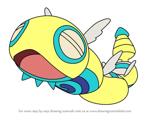 How To Draw Dudunsparce Three Segment From Pokemon Pokemon Step By