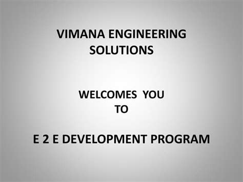Engineer 2 Engineer Development Porgram Ppt