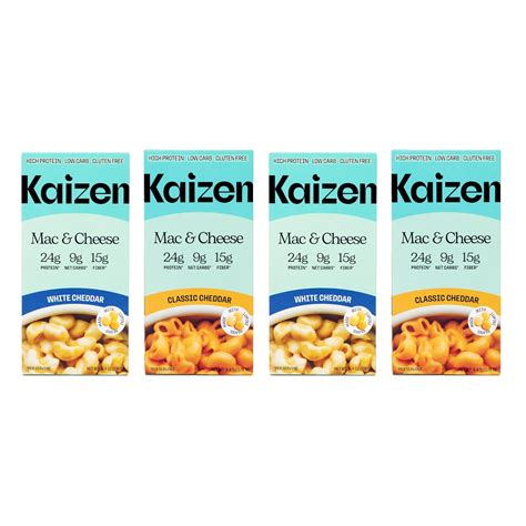 Kaizen Pasta Mac And Cheese Variety Pack High Protein 24g