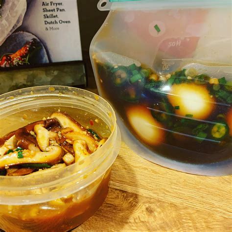 Soon 🤤 Shiitake Mushrooms And Ajitsuke Tamago Getting Prepped For Their Big Day Rramen