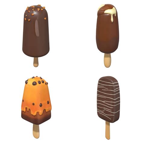 Ice Creams 3d Models Pack 1 Rezoro3d