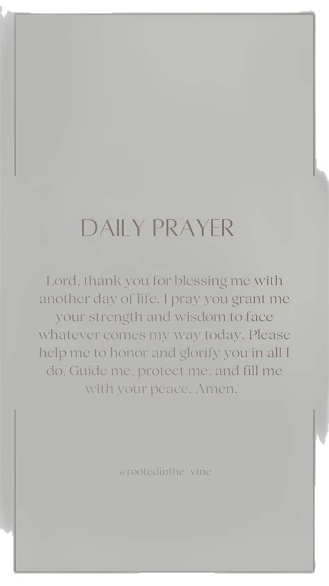 Daily Prayer 🤍 Morning Prayer Quotes Prayer Quotes Good Prayers