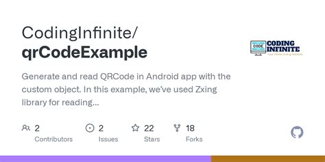 Github Codinginfiniteqrcodeexample Generate And Read Qrcode In