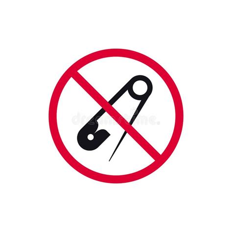 No Sharp Object Sign Stock Illustrations 457 No Sharp Object Sign