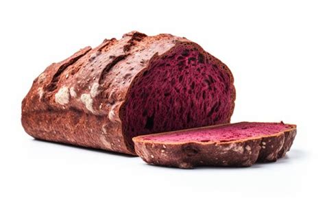 Free Photo Photo Of Homemade Sliced Beetroot Bread Isolated On White