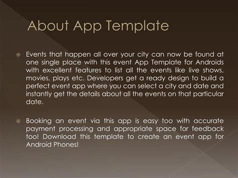 PPT The Most Attractive Event Android Mobile Apps Template Only At PowerPoint