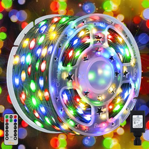 Ollny Christmas Lights 198 Ft 600 Led Outdoor Waterproof Christmas