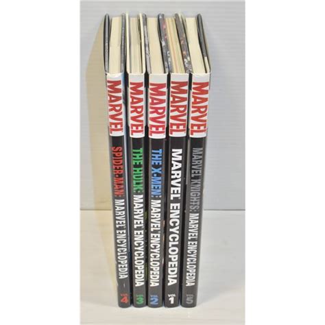 Marvel Encyclopedia 1 5 Hardcover Comic Set