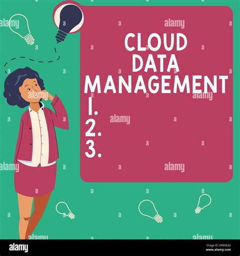 Handwriting Text Cloud Data Management Business Overview A Technique To Manage Data Across