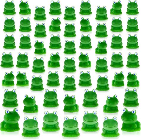 Jxpinet 200 Pcs Mini Frog Figurines Mini Resin Frogs Mini