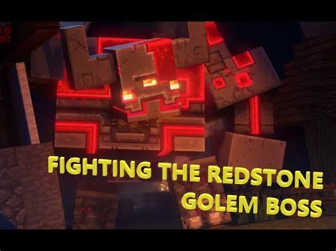 Minecraft Dungeons Redstone Golem Boss Youtube