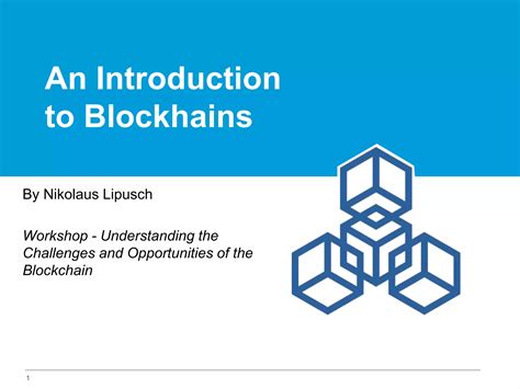 An Introduction To Blockchains Pptx Internet Computing