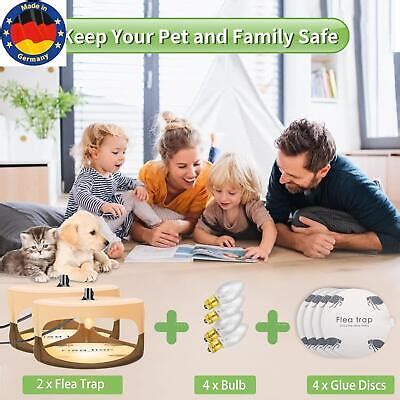 2x Flohfalle Für Wohnung Flohlichtfalle Für Wohnzimmer Kinderzimmer