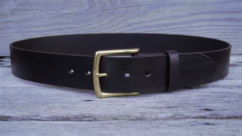 Mens 175 Inch Brown Leather Belt