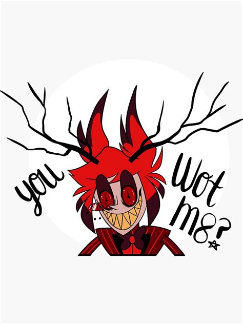 Angry Alastor Sticker For Sale By Lemonylol Redbubble
