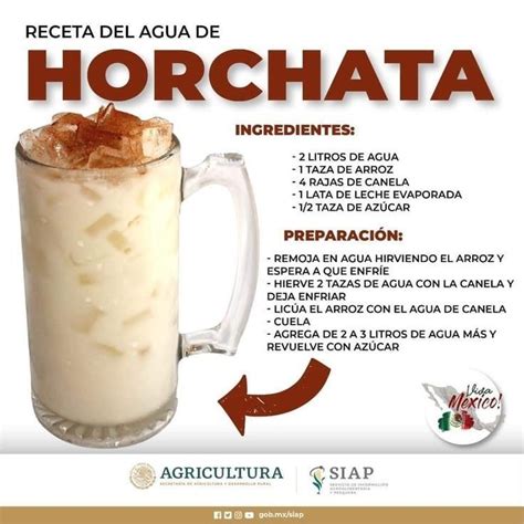 Agua De Horchata Receta Original Mexicana