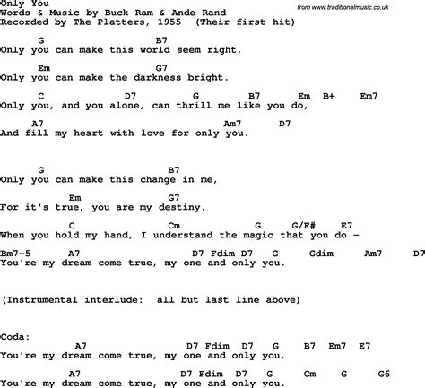 The Platters Only You Chords Only You Chords By The Platters Dkbvx
