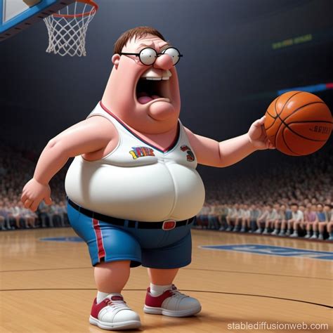 3d Basketball Player Character Number One Throws A Tank On A Gradient Background Prompts
