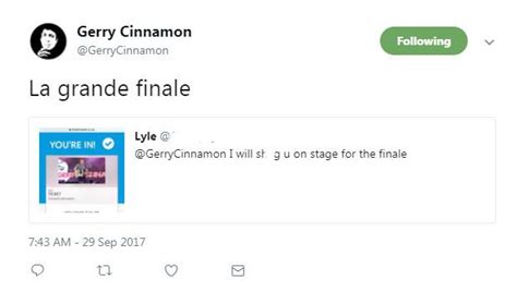 Glasgow Singer Gerry Cinnamon Vows To Have Sex With Fan On Stage For His Finale As He Bags Gig