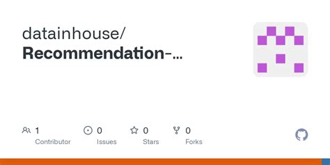 Github Datainhouse Recommendation Systems