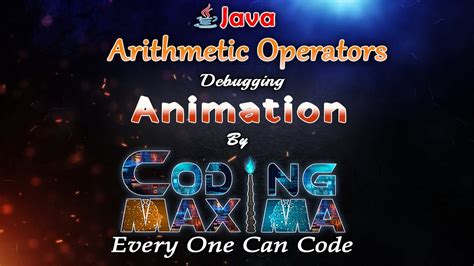 Arithmetic Operators In Java Operators In Java Core Java Java