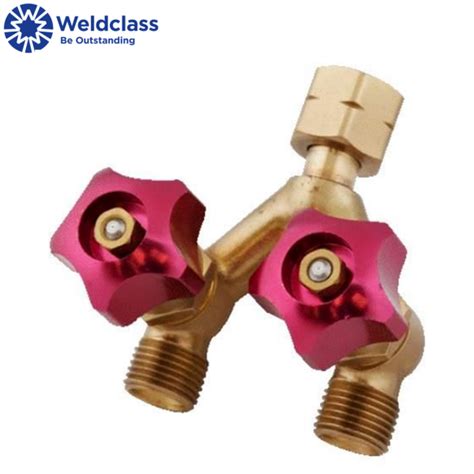 P4 Hfyvlh Weldclass Y Piece With Valves Lh For Acetylene Lpg Propane