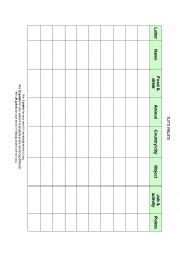 Scattergories Worksheets