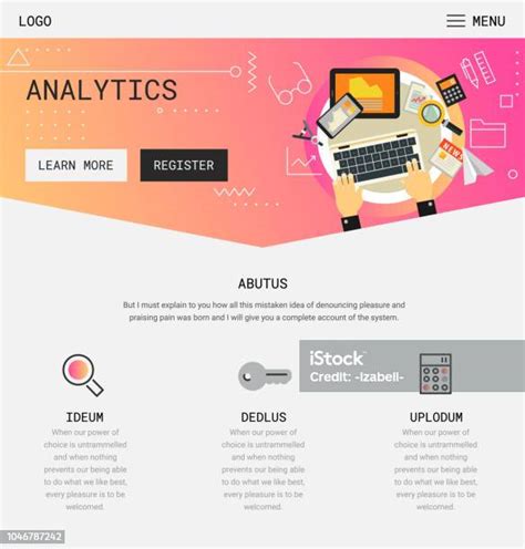 Flat Design Responsive Ui Mobile App With 3d Mockups Stock Illustration Download Image Now