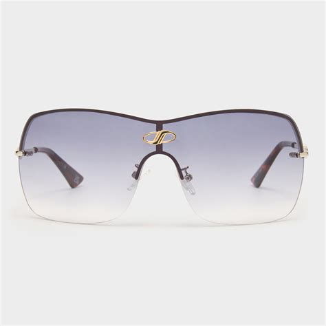 Parallel Universe Silver Uni Sex Shield Sunglasses Le Specs