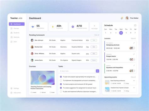 Teacher Dashboard Teacher Dashboard Template Technical Dashboard