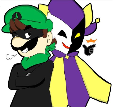 Mrl And Dimentio Super Paper Mario Super Mario Art Mario Art