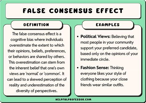 15 False Consensus Effect Examples 2025