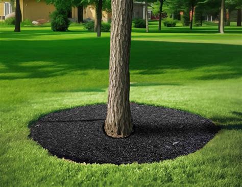 Rubber Tree Ring Ground Smart Rubber Mulch