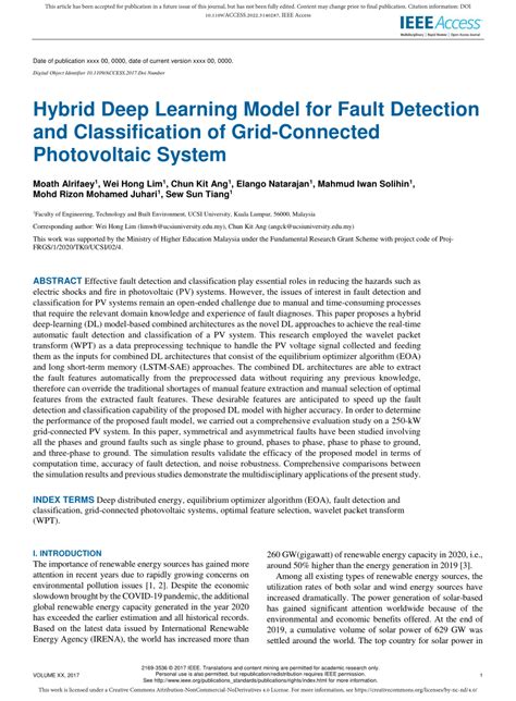 Pdf Hybrid Deep Learning Model For Fault Detection And Classification