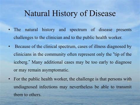 Natural History Of Disease Pptx Infectious Diseases Diseases And