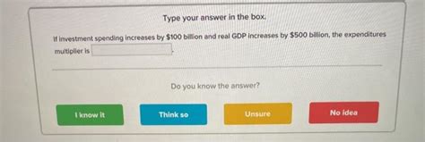 Solved Type Your Answer In The Box If Investment Spending