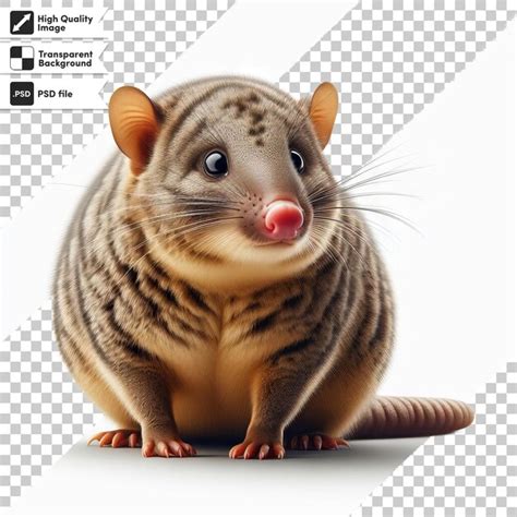 Premium Psd A Rat With A Picture Of A Rat On Its Face