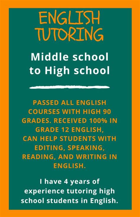 English Tutoringediting Middle School To High School Tutors All Subjects Markham Ontario