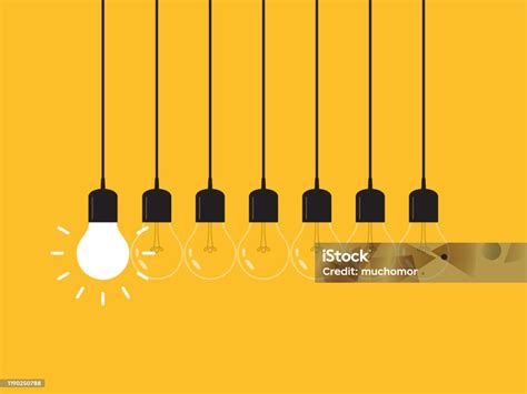 군중에서 눈에 띄는 다르게 생각 전구의 그래픽은 비즈니스 개념을 나타냅니다 새로운 아이디어 변화 트렌드 용기 창조적 인 솔루션