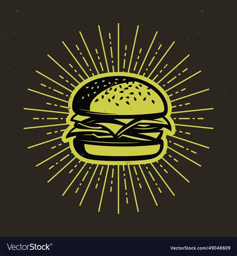 Burger Elements Pack Royalty Free Vector Image Burger Elements Pack Royalty Free Vector Image