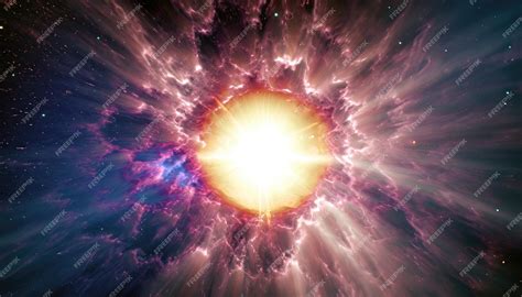 Premium Photo Supernova Massive Star Explosion Space Background 3d